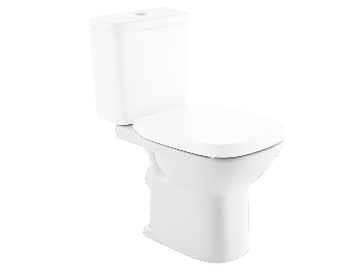 Roca Debba Close Coupled P Trap Pan Only White (4 Star) from Reece