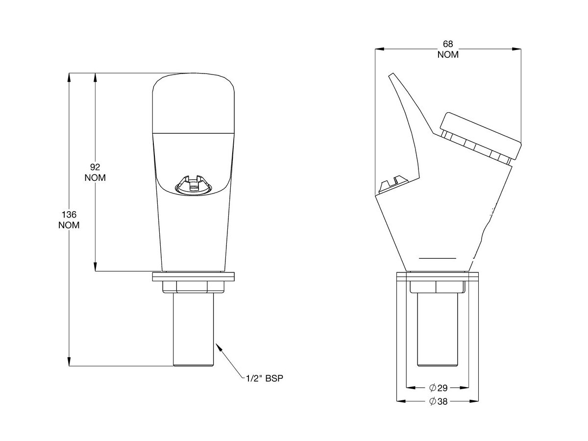Ezy-Drink CP-BS Lead Safe Mini Push Button Drinking Bubbler Tap MI (6 ...