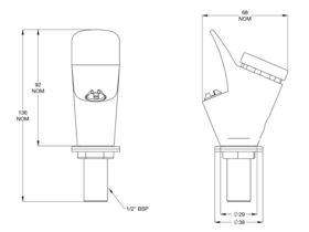 Ezy-Drink CP-BS Lead Safe Mini Push Button Drinking Bubbler Tap MI (6 ...