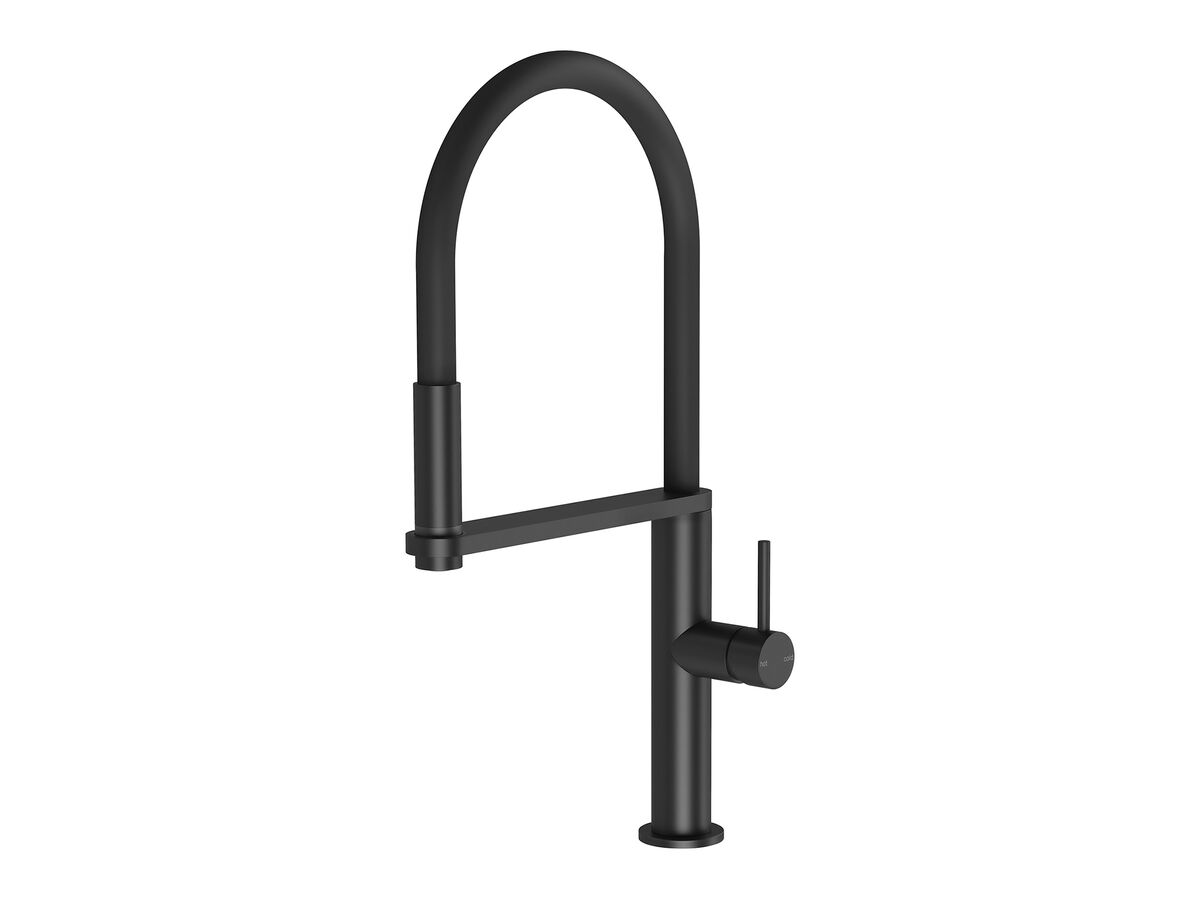 Blix Flexible Hose Sink Mixer Round Matte Black (5 Star) from Reece