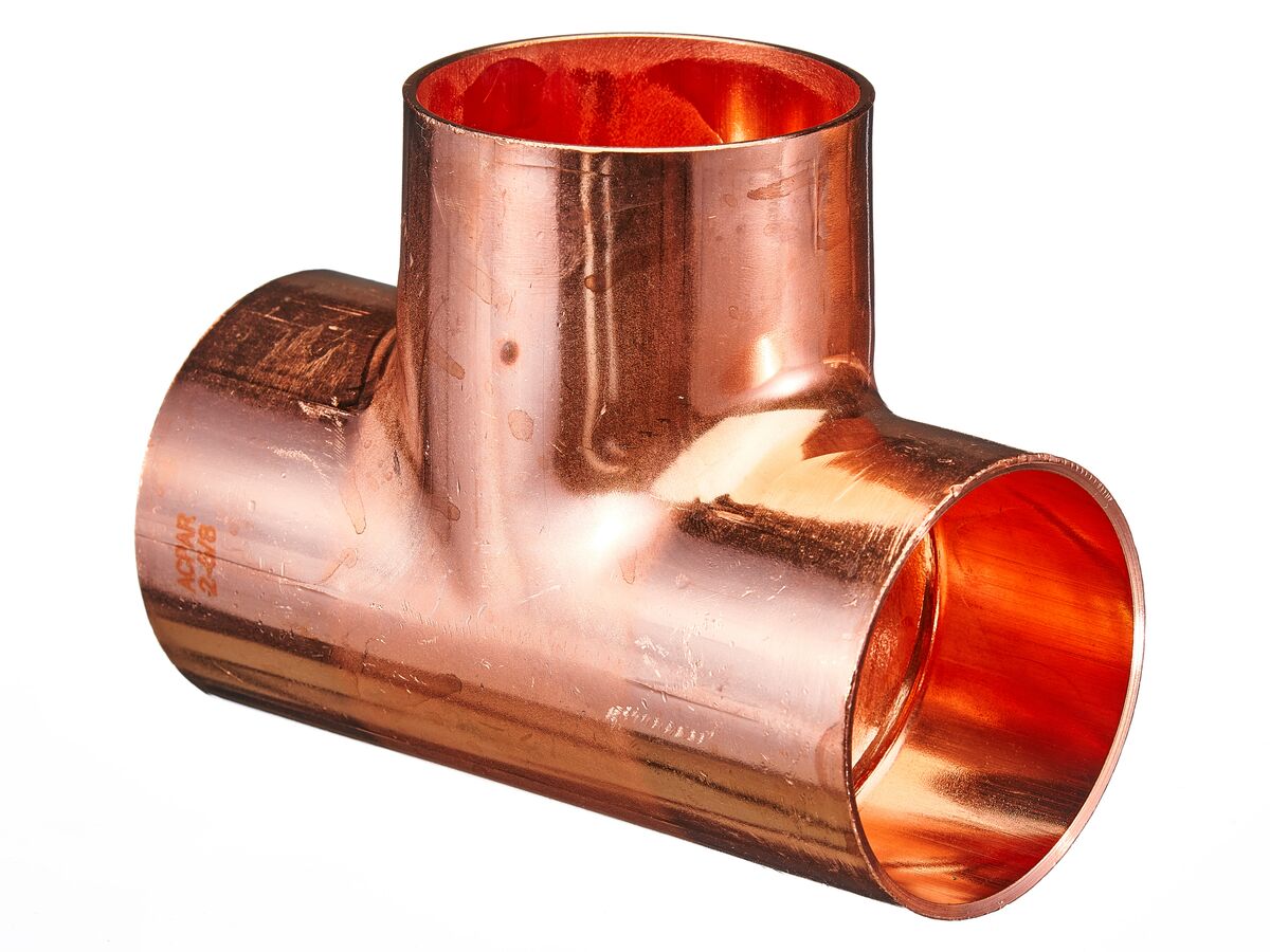 Ardent Copper Tee 2 5/8" ID Bag of of 1 from Reece