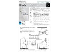 Caroma Care 610 Cleanflush Connector S Trap Suite + Backrest Caravelle ...