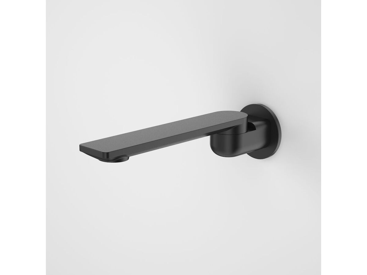 Caroma Urbane II Bath Swivel Outlet 220mm Round Cover Plate Matte Black ...