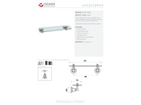 Noosa Glass Shelf Chrome from Reece