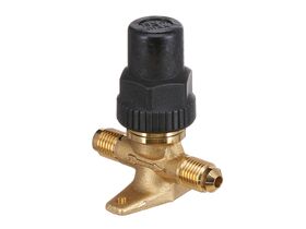 Castel 2 Way Packed Cap Line Valve 1/4" Flare 120 bar 6010E/2 from Reece