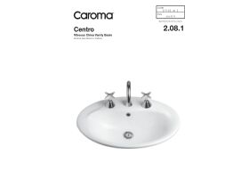 Caroma Centro Vanity Basin with Overflow 1 Taphole 565 x 395mm White ...