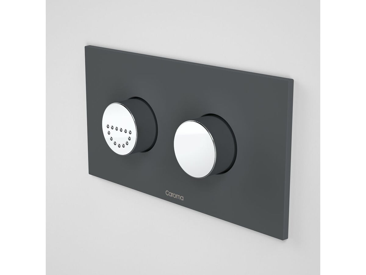 Caroma Invisi II Care Round Dual Flush Button/Plate AD from Reece