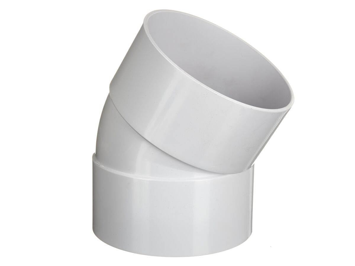 DWV Bend 150mm x 30 Degree Female & Female Plain (Moulded) from Reece