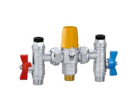 Caleffi Thermostatic Mixing Valve Solar with Ball Valves 20mm from Reece