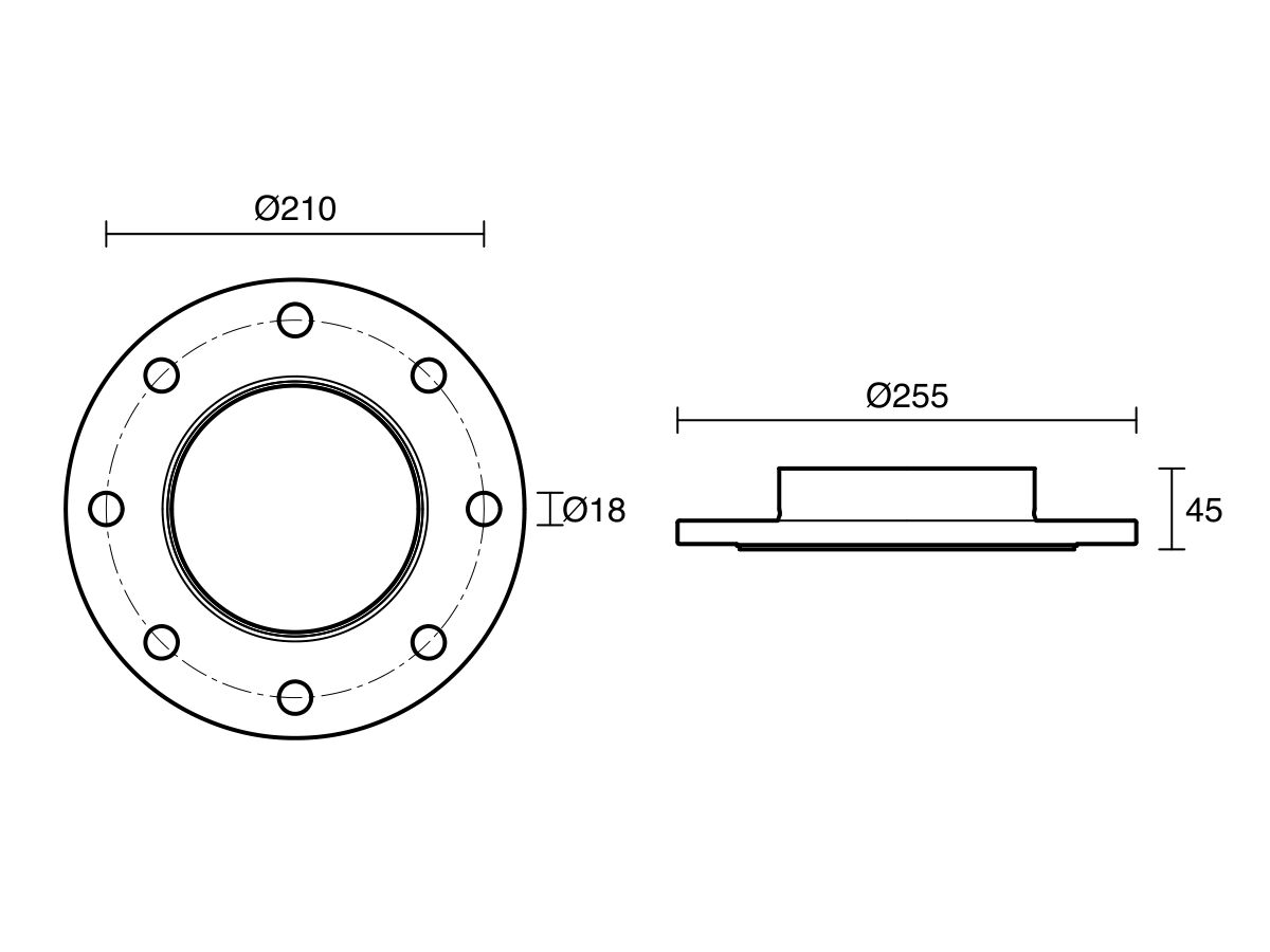 CTS Flange Adaptor Table E 125mm from Reece