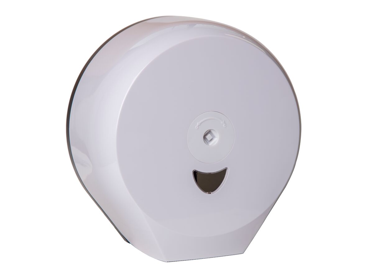 Single Jumbo Toilet Paper Dispenser ABS - White from Reece