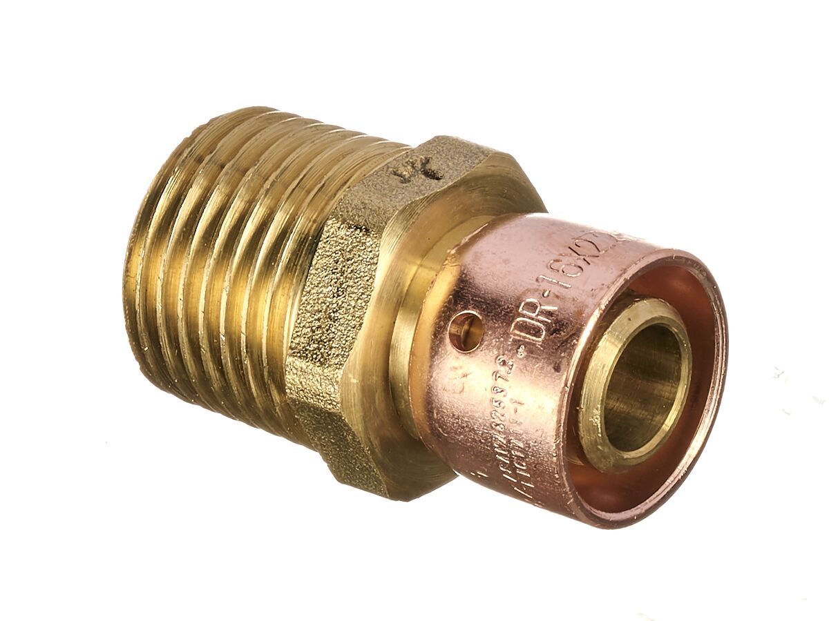 Auspex P x Male Adaptor 16mm x 1/2" from Reece