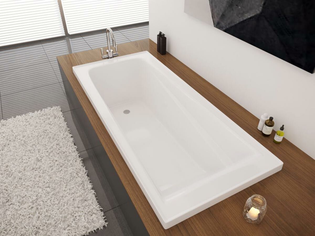 Novara 1665 Inset Bath White from Reece