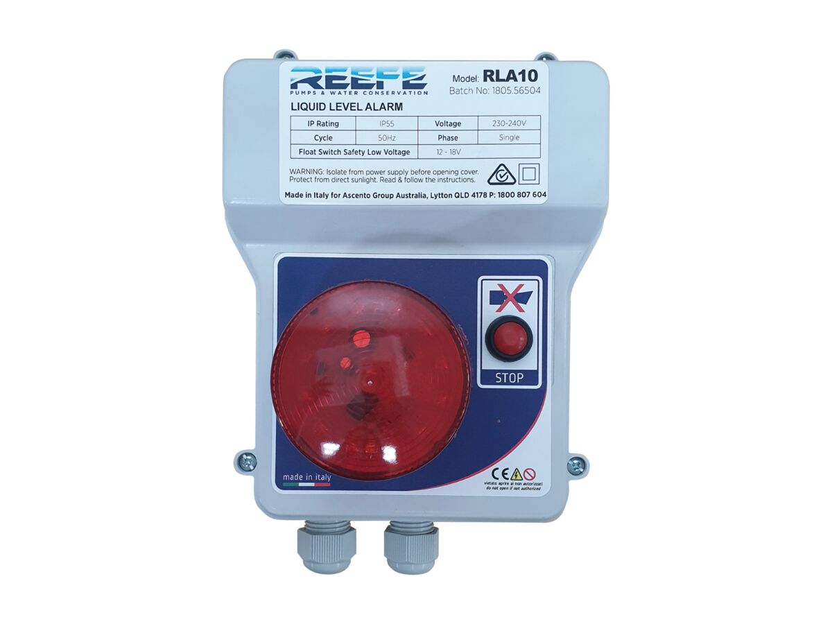 Reefe Liquid Level Alarm with Float Switch and Outdoor Strobe from Reece Reefe Liquid Level Alarm with Float Switch and Outdoor Strobe from Reece
