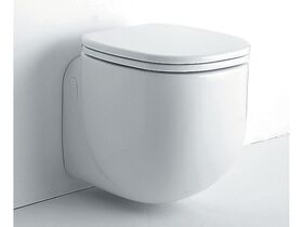 Pozzi Ginori Lavabi 500 Toilet Pan Wall Hung White/Chrome from Reece