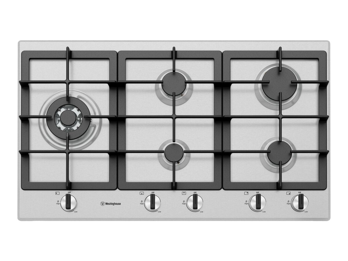 Westinghouse WHG954SC 90cm Gas Cooktop 5 Burner from Reece