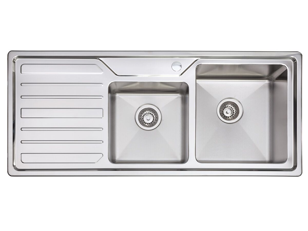 AFA Cubeline TC 1 3/4 Inset Sink 1 Taphole Right Hand Bowl 1150mm ...