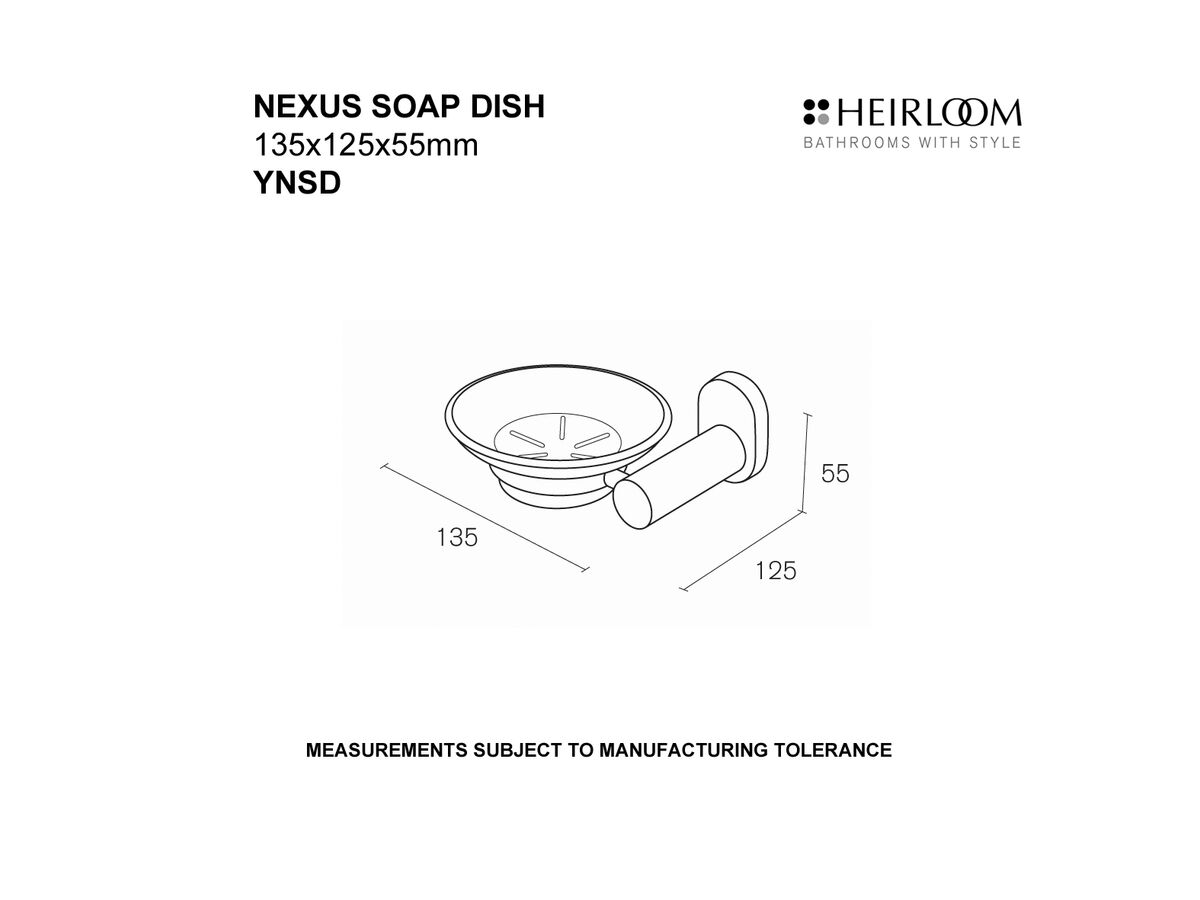 Heirloom Nexus Soap Dish Chrome from Reece