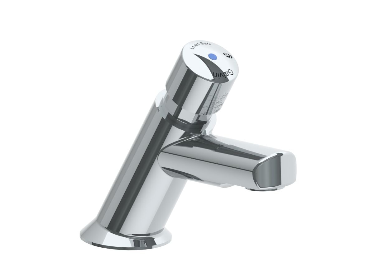 Galvin Engineering Ezy-Push Pillar Tap 15 Second Timed Flow Chrome (6 ...