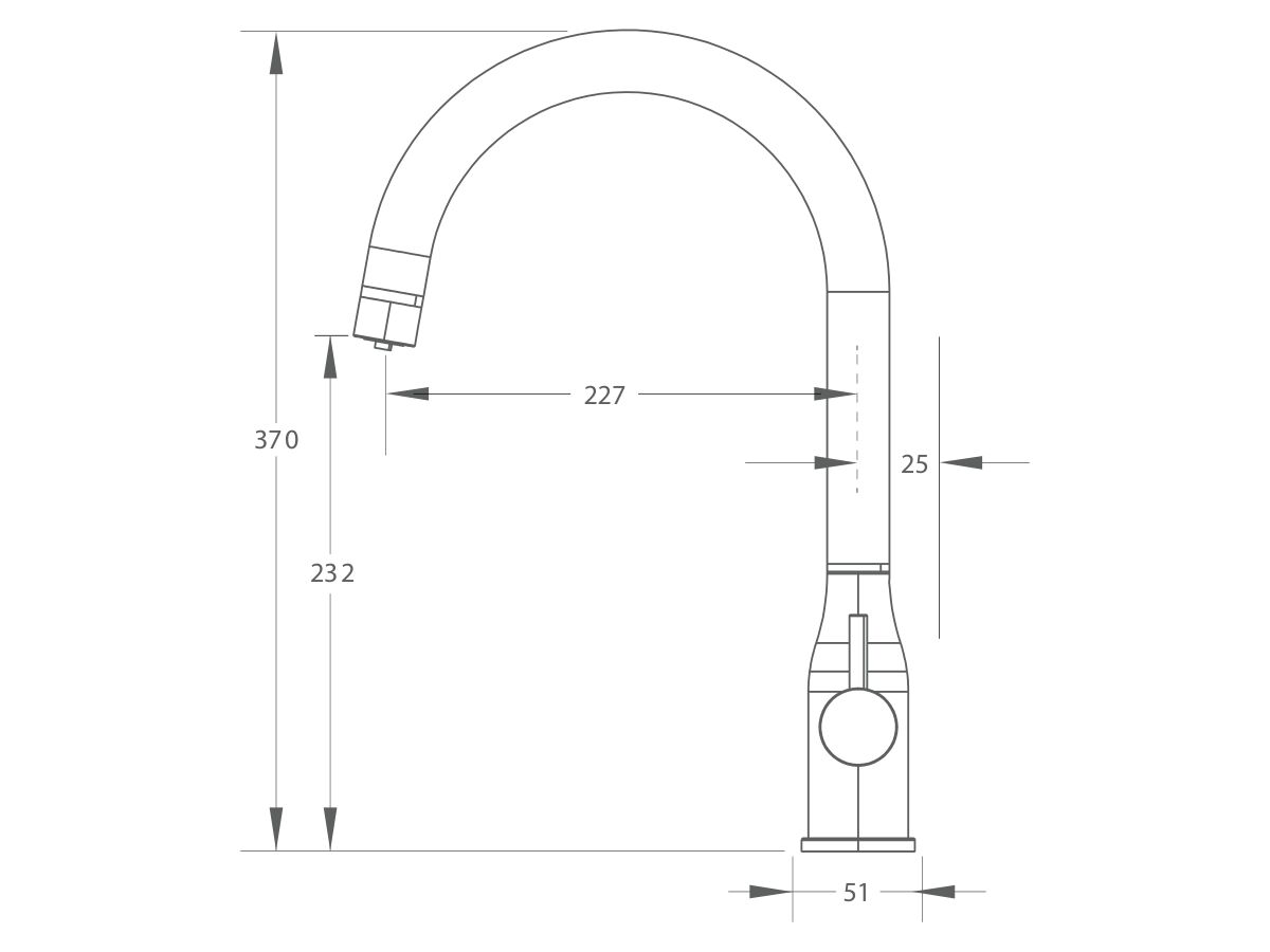 Tripla Elite 3 in 1 Gooseneck Filter Sink Mixer Brushed Nickel Lead ...