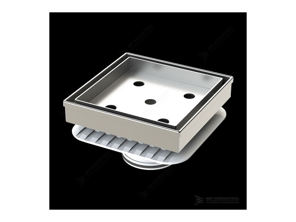 Floor Waste Tile Insert 316 Stainless Steel Mega Square 50mm from Reece