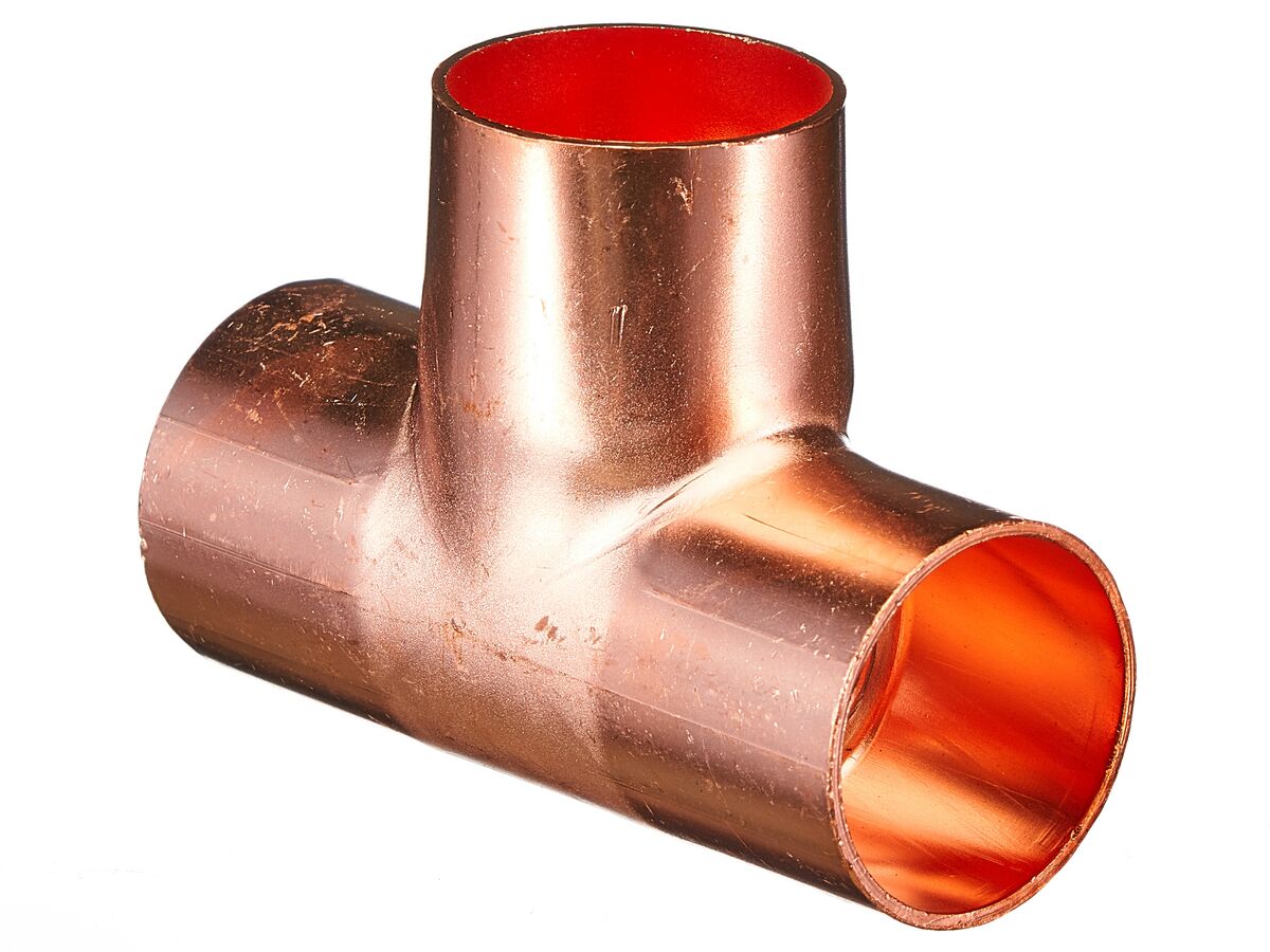 Ardent Copper Tee 1 1/8" ID Bag of of 1 from Reece