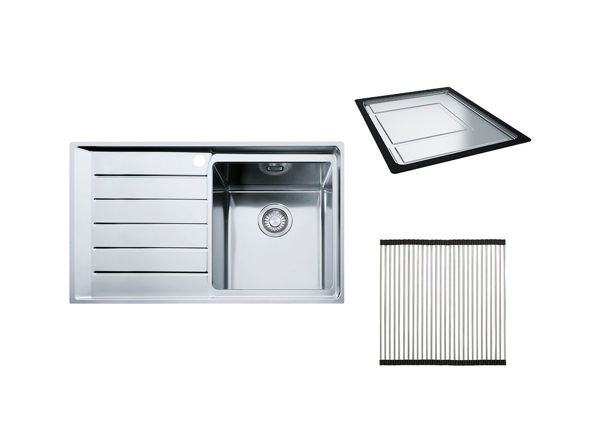 Franke Neptune Plus NPX611 Single Bowl with Drainer Right Hand Bowl ...