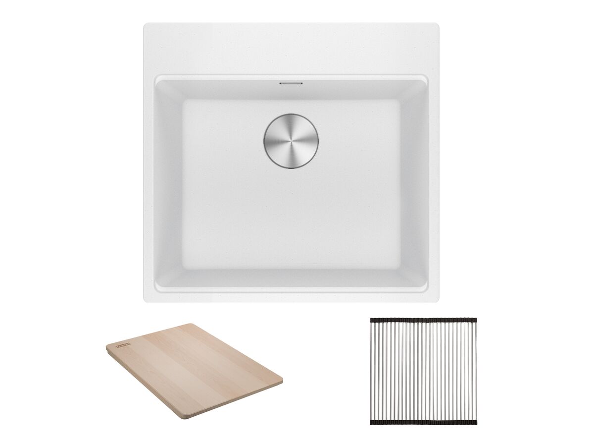 Franke City Fragranite Single Bowl 510mm Inset Sink Pack includes ...