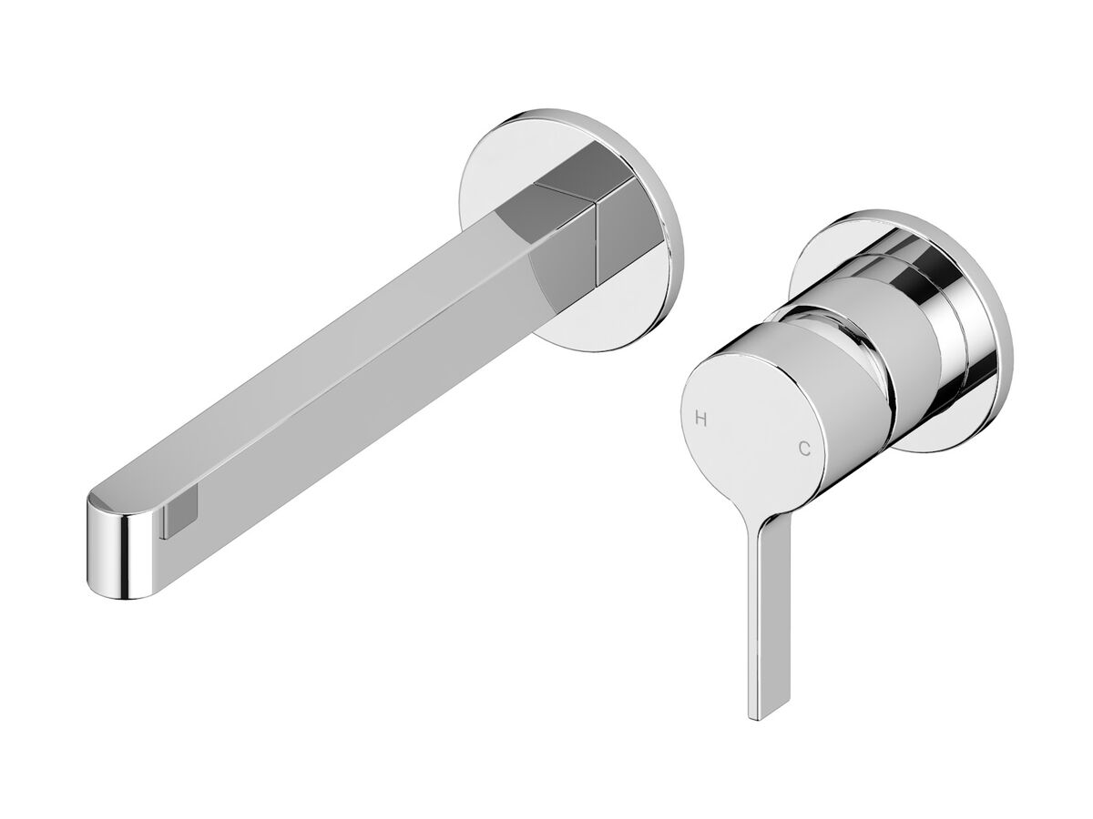 Mizu Stream Wall Basin Mixer Set with 2 Cover Plate Design Chrome (4 ...