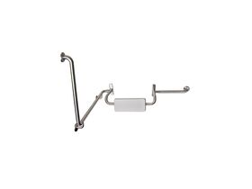 Accessible Grab Rail & Pad Back Rest Set 90 Degree Right Hand from Reece