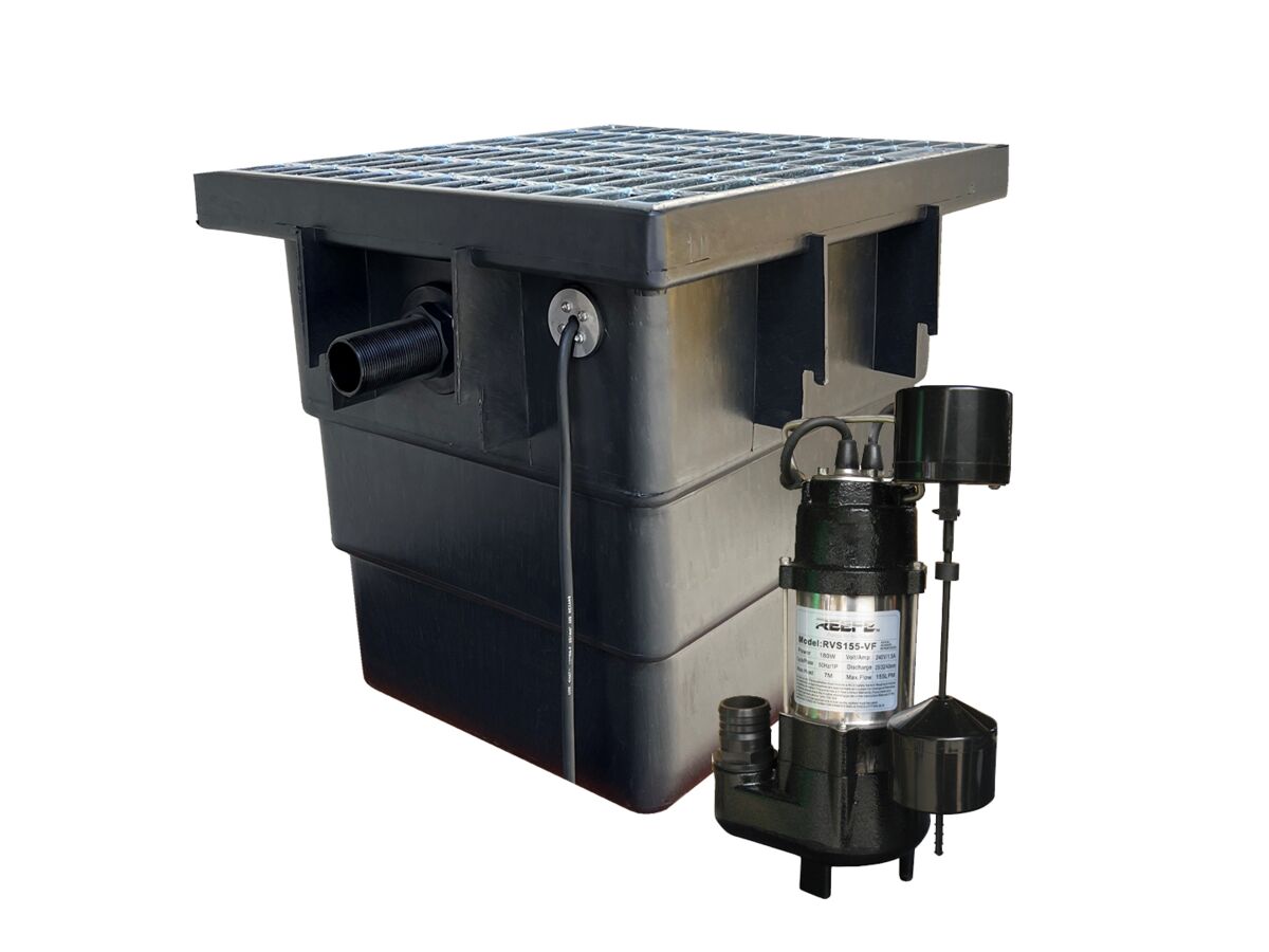 QubeX Mini 4 QSWP160-450 Stormwater Pump & Pit System with Class A ...