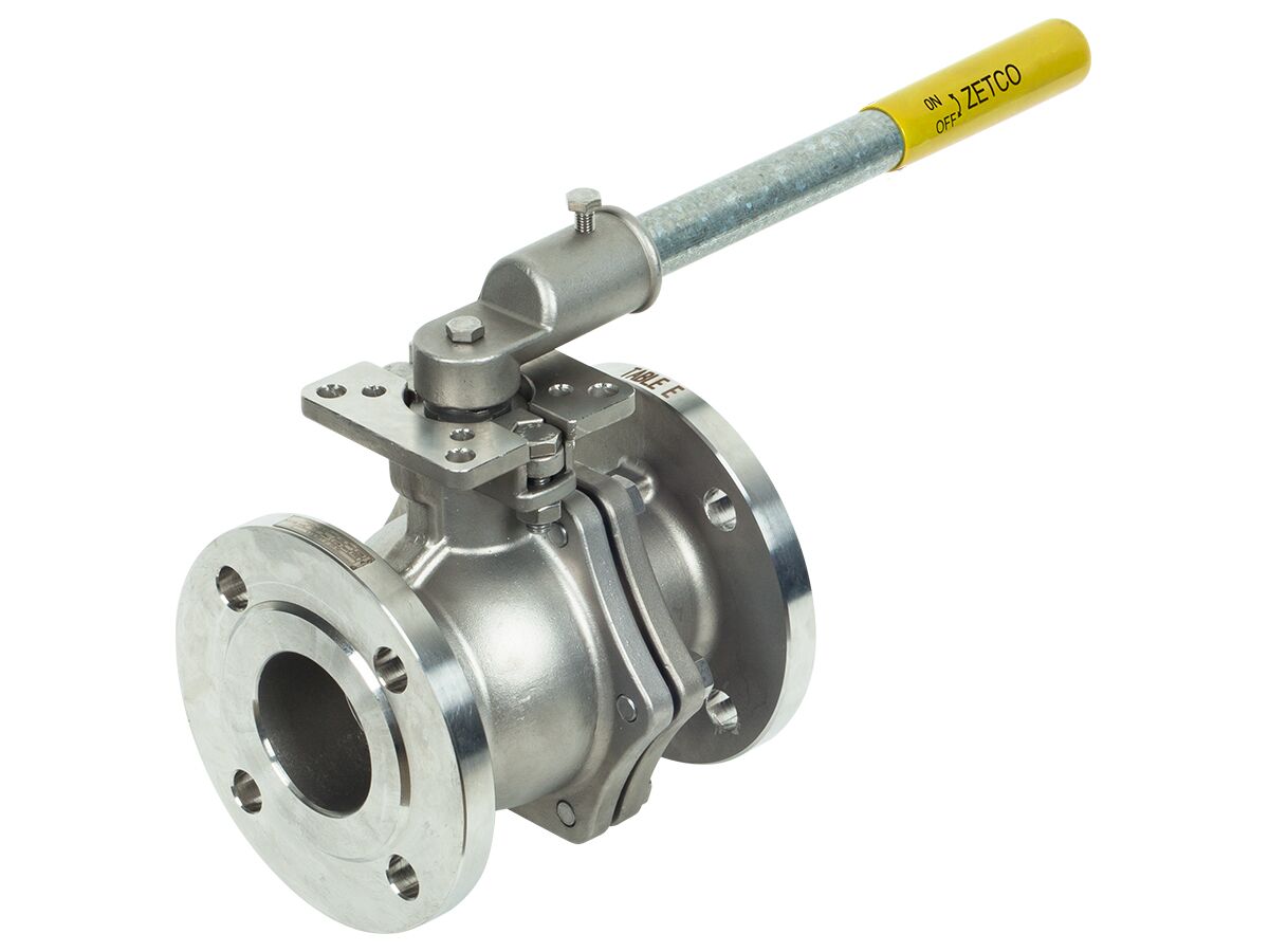 Zetco Gas Stainless Steel Ball Valve Flanged Table E 80mm from Reece