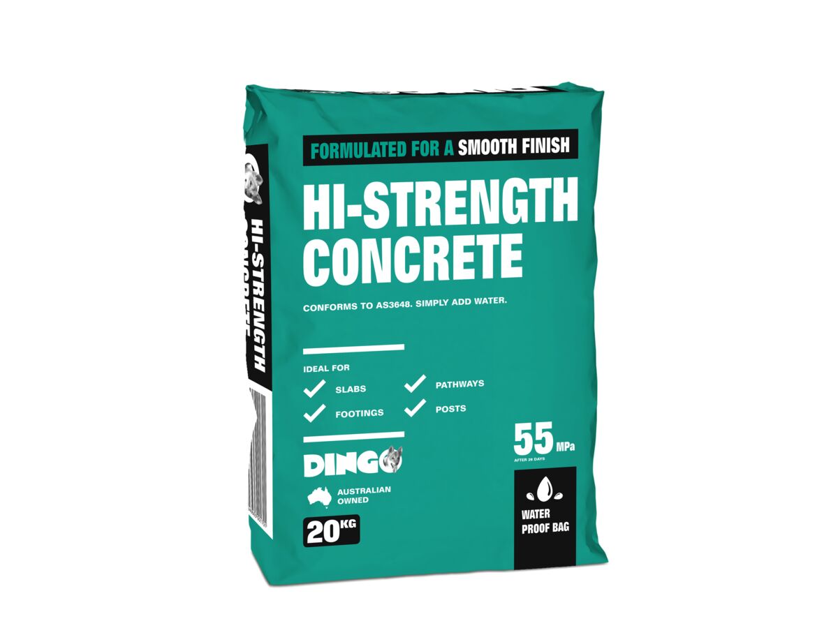 Dingo Hi Strength Concrete 20kg from Reece