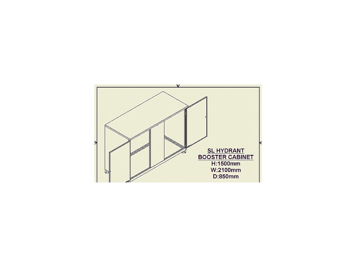 Fire Booster Cabinet 150nb x 2mtr from Reece