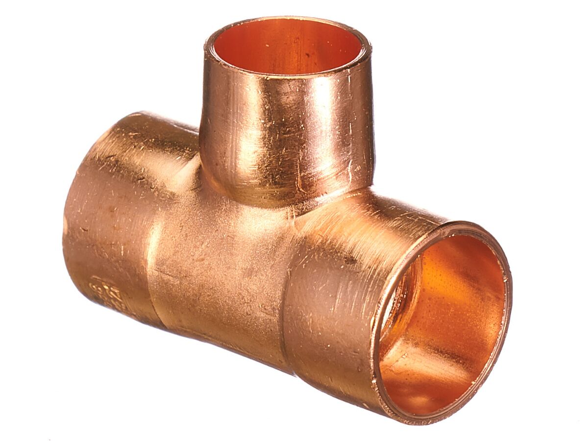 Ardent Capillary W25 Tee (5/8") 18mm x (5/8") 18mm x (15mm) from Reece