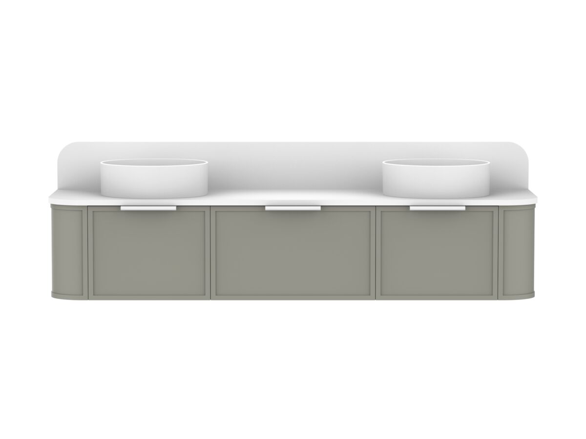 ADP Flo by Alisa & Lysandra All Drawer Wall Hung Vanity Unit Double ...