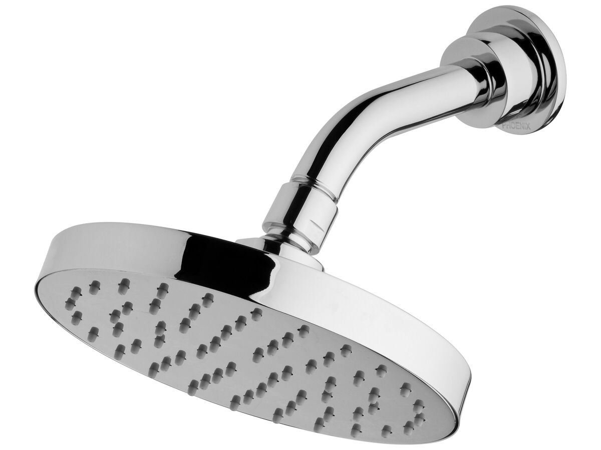 Phoenix Vivid Slimline Shower Arm & Rose 155mm Chrome (3 Star) from Reece