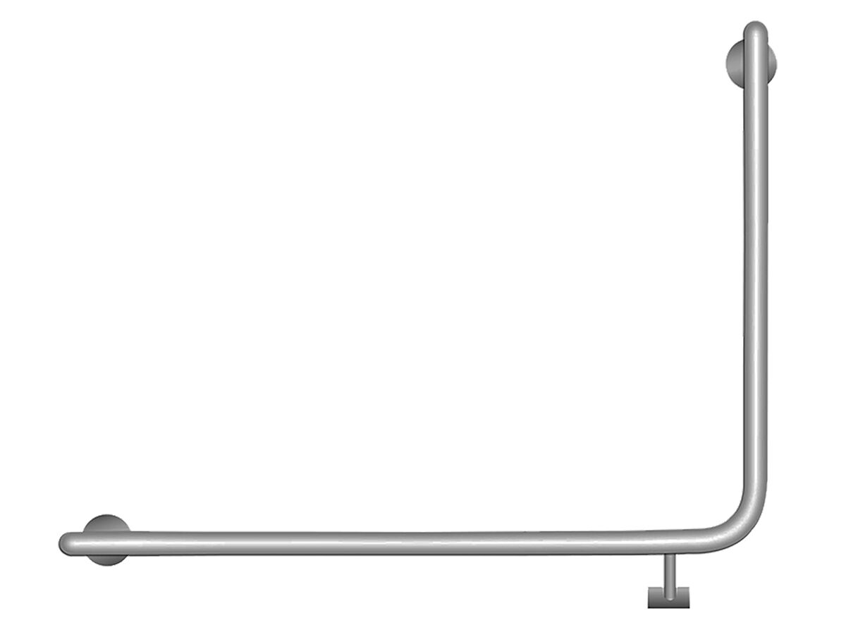 Raffaello Accessible Stainless Steel Grab Rail 90 Degree Left Hand ...