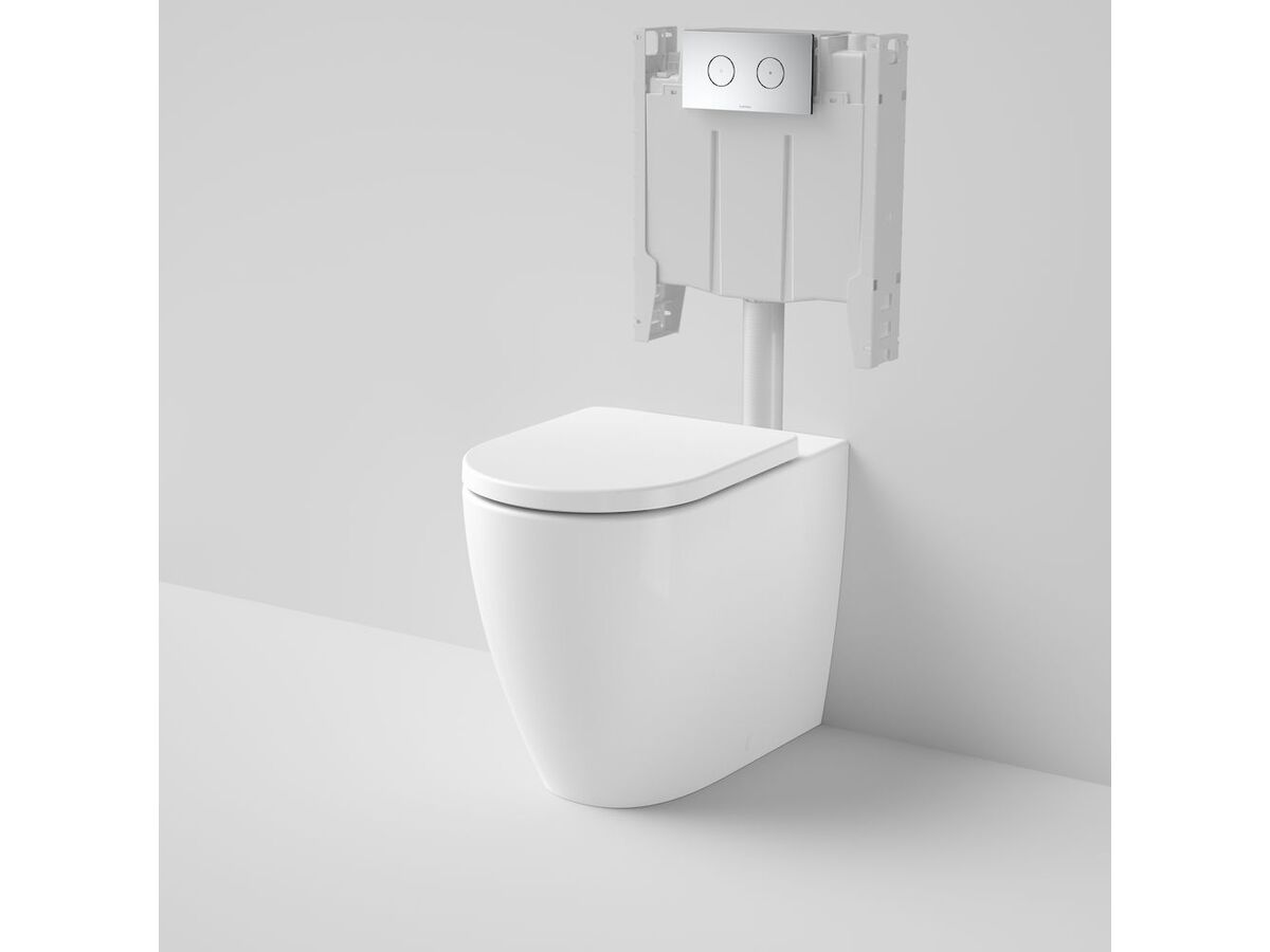 Caroma Urbane II Cleanflush Invisi II Wall Faced 4S Toilet Suite ...