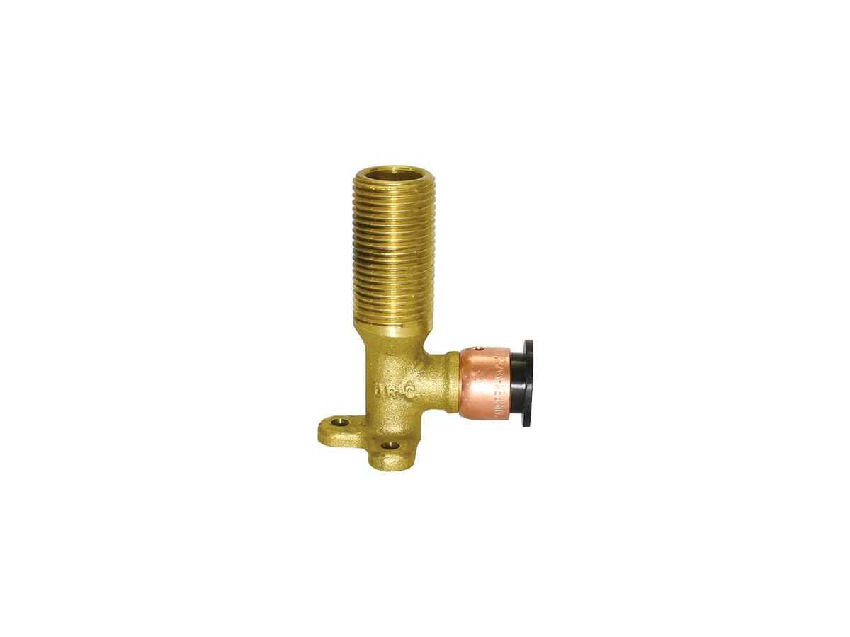 Lead Free Auspex Lugged Elbow 16mm x 1/2" Male BSP (230mm Ext) from Reece