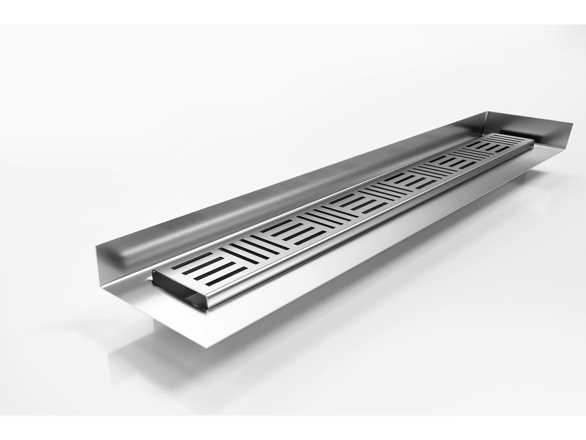 Kado Lux Grate and Channel with Tile Flanges 316 Stainless Steel from Reece