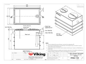 Grease Trap 1000L Above Ground 1500mm x 900mm x 1040mm High from Reece