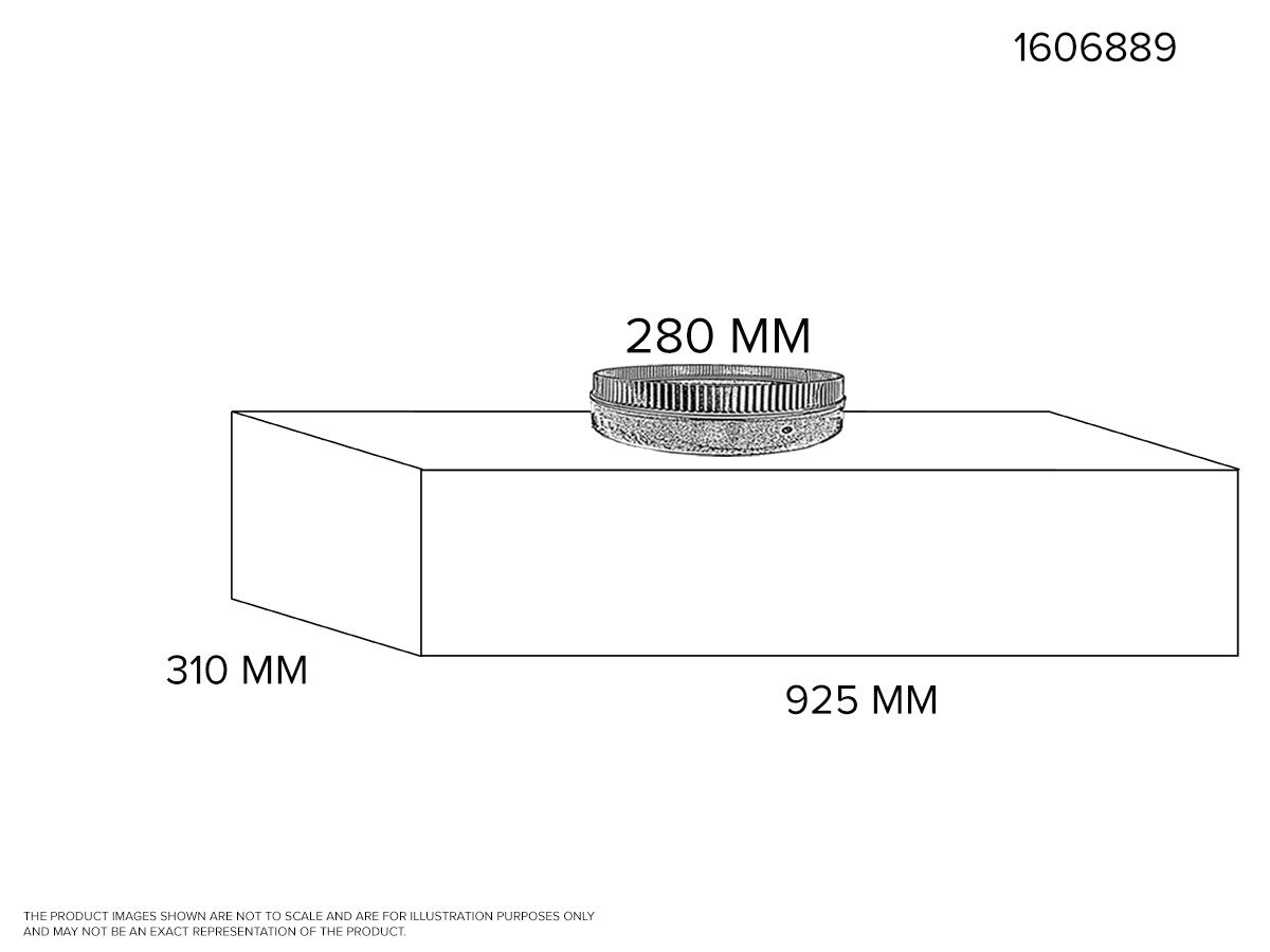 Fujitsu Square Air 925mm x 310mm x 280mm Single from Reece