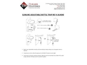 Deluxe Adjustable Bottle P Trap 40mm from Reece