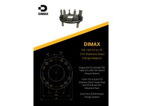 Dimax 316 SS Flange Adaptor Table D to Table E DN 100 Complete with 3mm ...