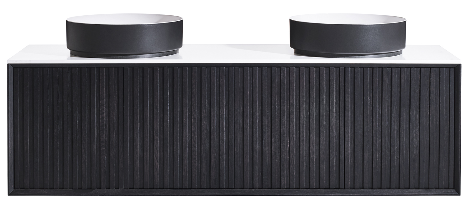 ISSY Halo I 1601-1800mm x 400-500mm x 450mm Custom Vanity Unit with 4 Doors & Internal Shelf