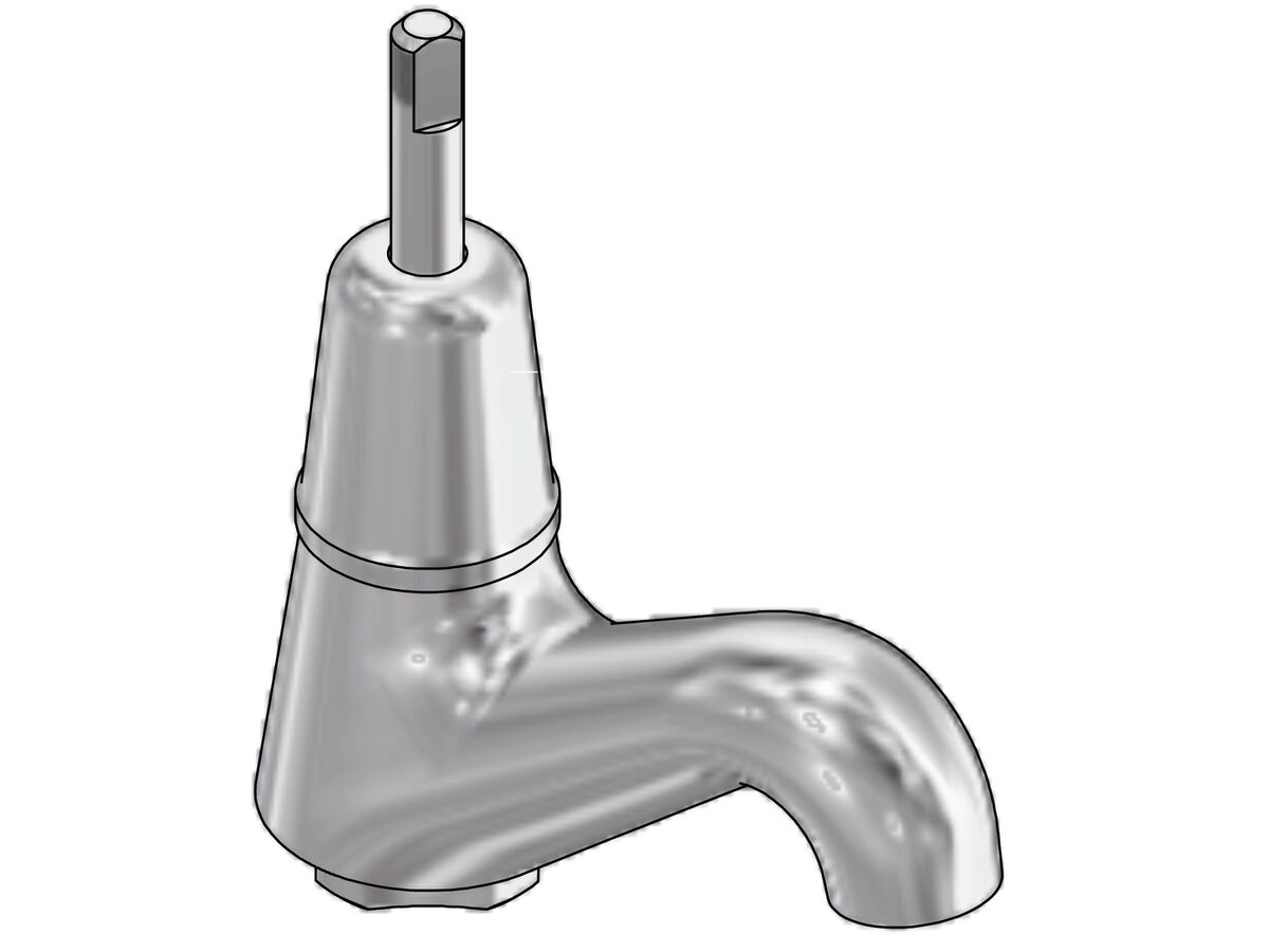 Ram Tapware Easy Clean O-Ring Pillar Chrome Less Handle & Button (4 ...