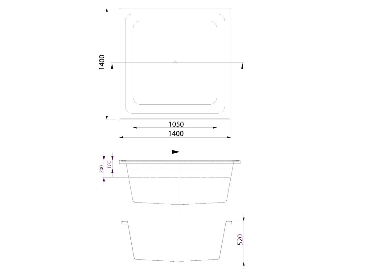 Venice 1400 Dolce Vita Spa White/ Chrome 24 Jet from Reece