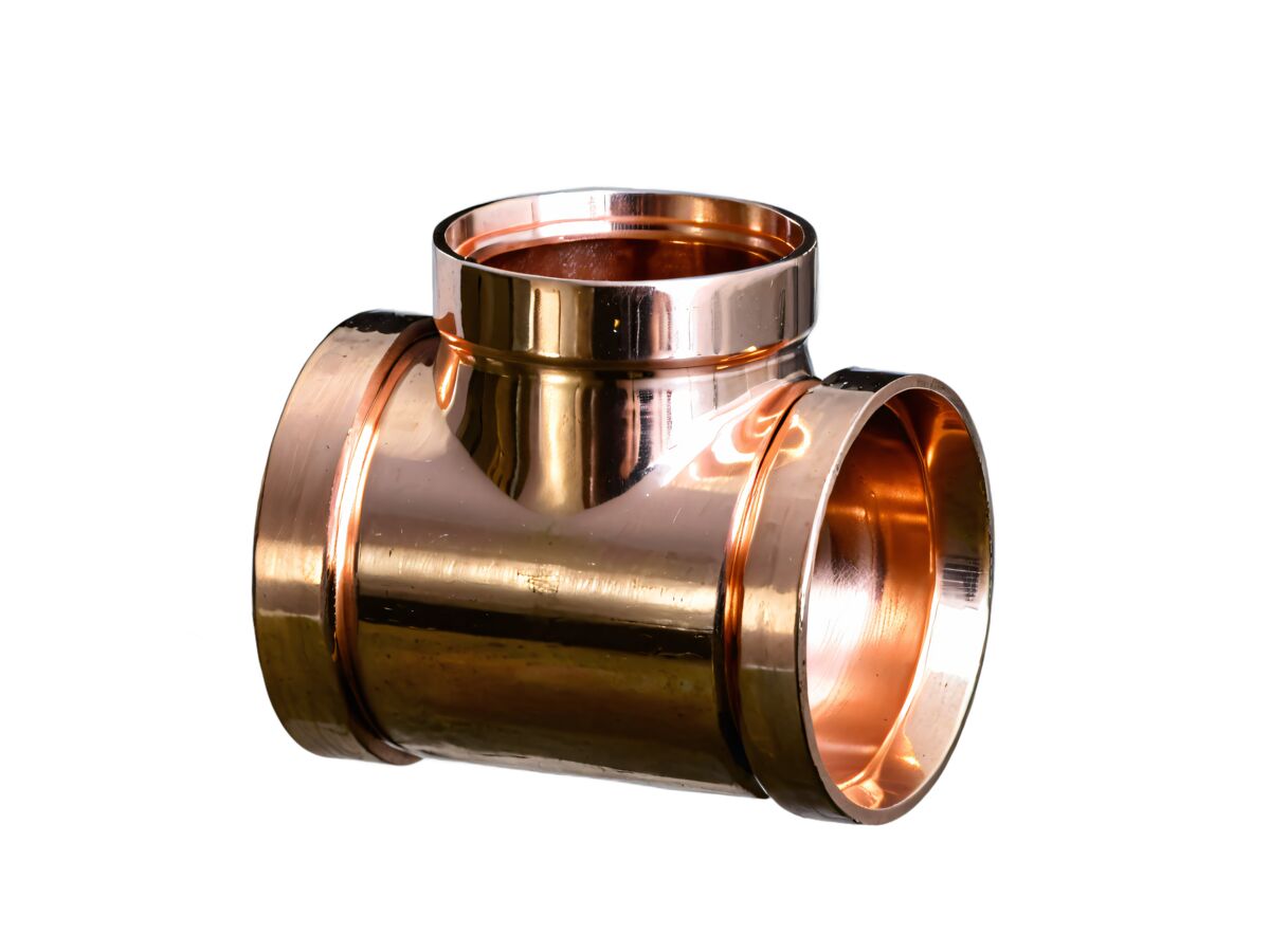 Ardent Copper Reducing Tee High Pressure 80mm x 65mm from Reece