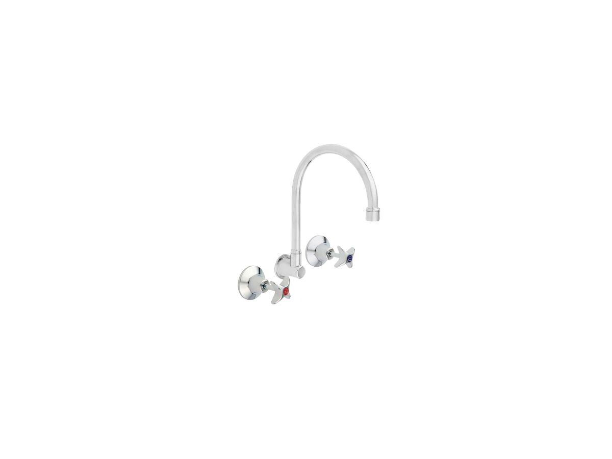 Wall Sink Set with Gooseneck Swivel Spout from Reece
